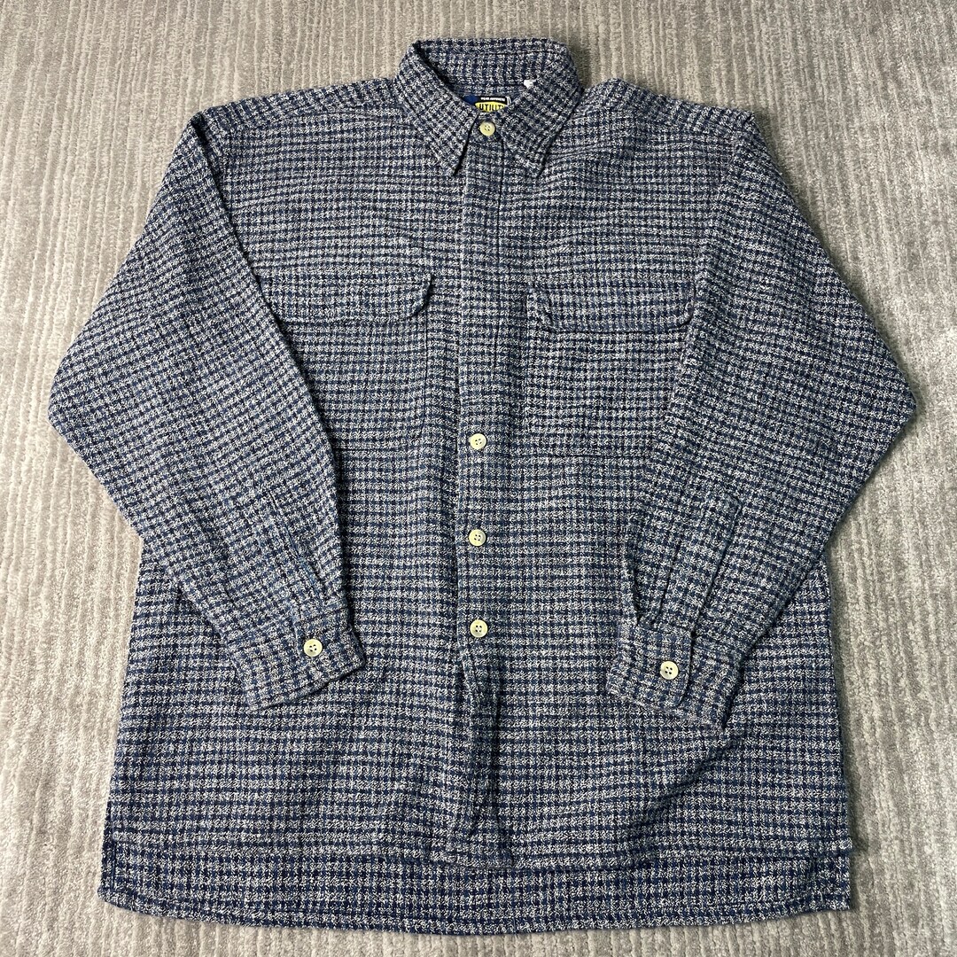 Vintage 2000s Utility Two Pocket Plaid Pattern Basic Essential ...