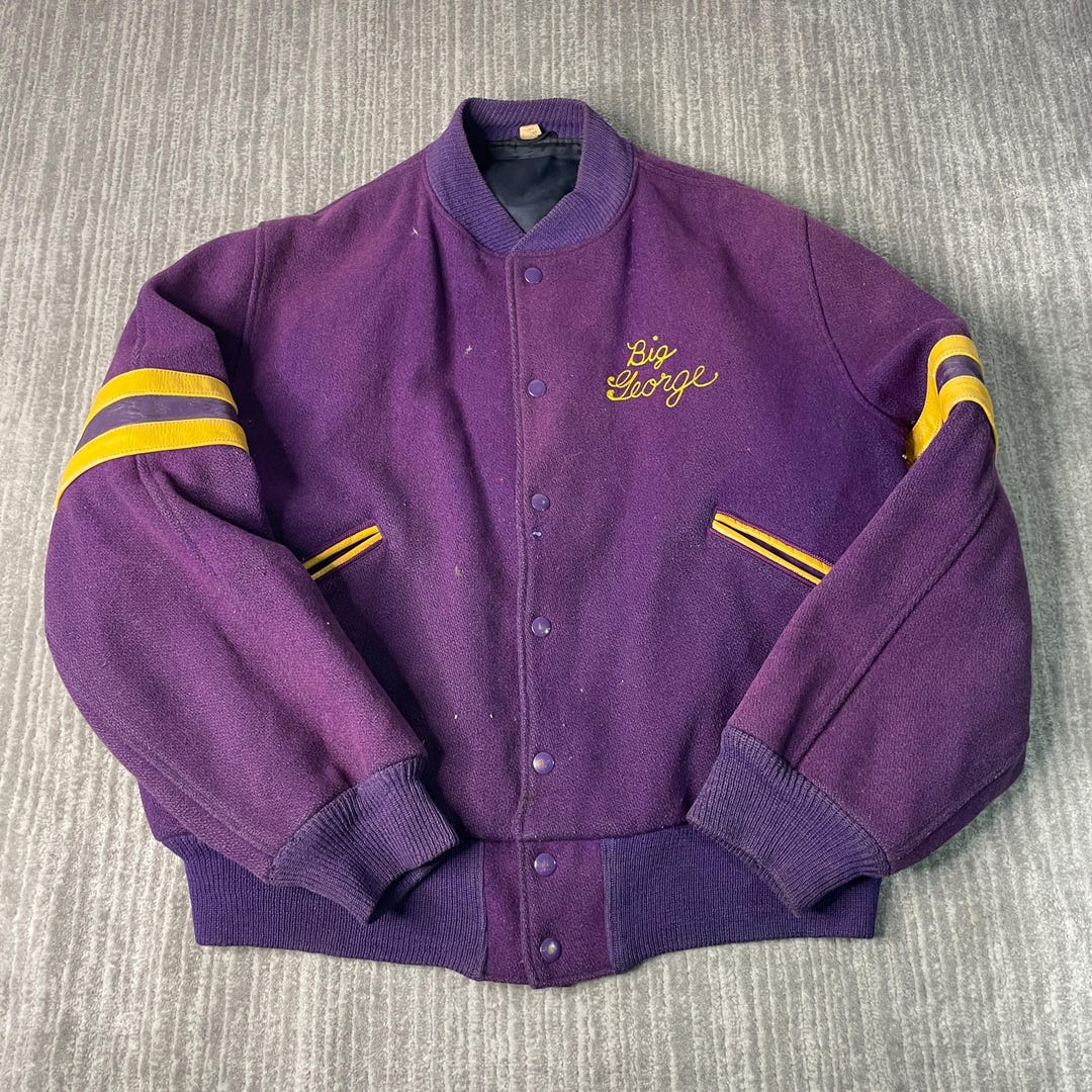 Vintage 70s Pool & Cue Club Spell Out Varsity Jacket Style Basic ...