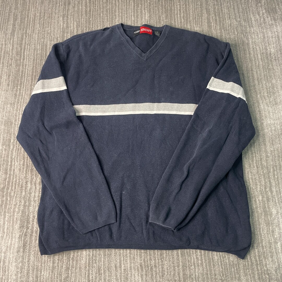 Vintage 2000s Structure Sport Striped Pattern Basic Essential Casual ...