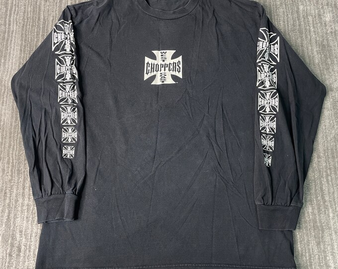 Vintage 2000s West Coast Choppers Motorcycle Biker Long Beach Arm ...