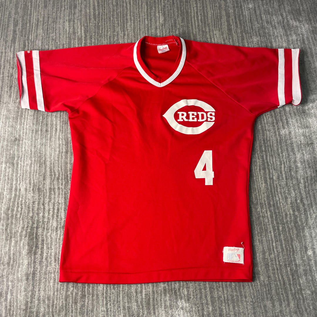 Vintage 80s Cincinnati Reds MLB Baseball Sportswear Athletic 1980s ...