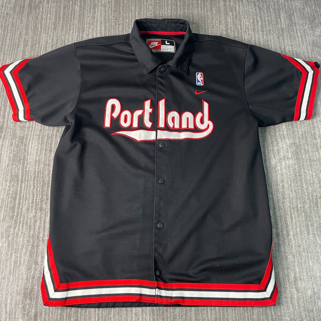 Vintage 2000s Portland Trail Blazers Nike NBA Basketball Warm up ...