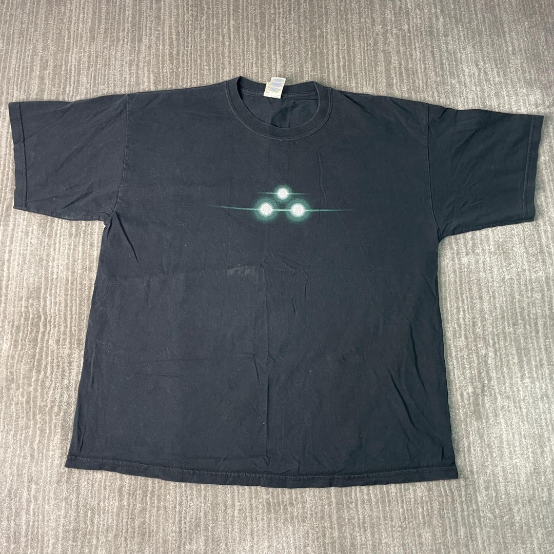 Vintage 2000s Tom Clancy Splinter Cell Video Game Shooter Double Sided ...
