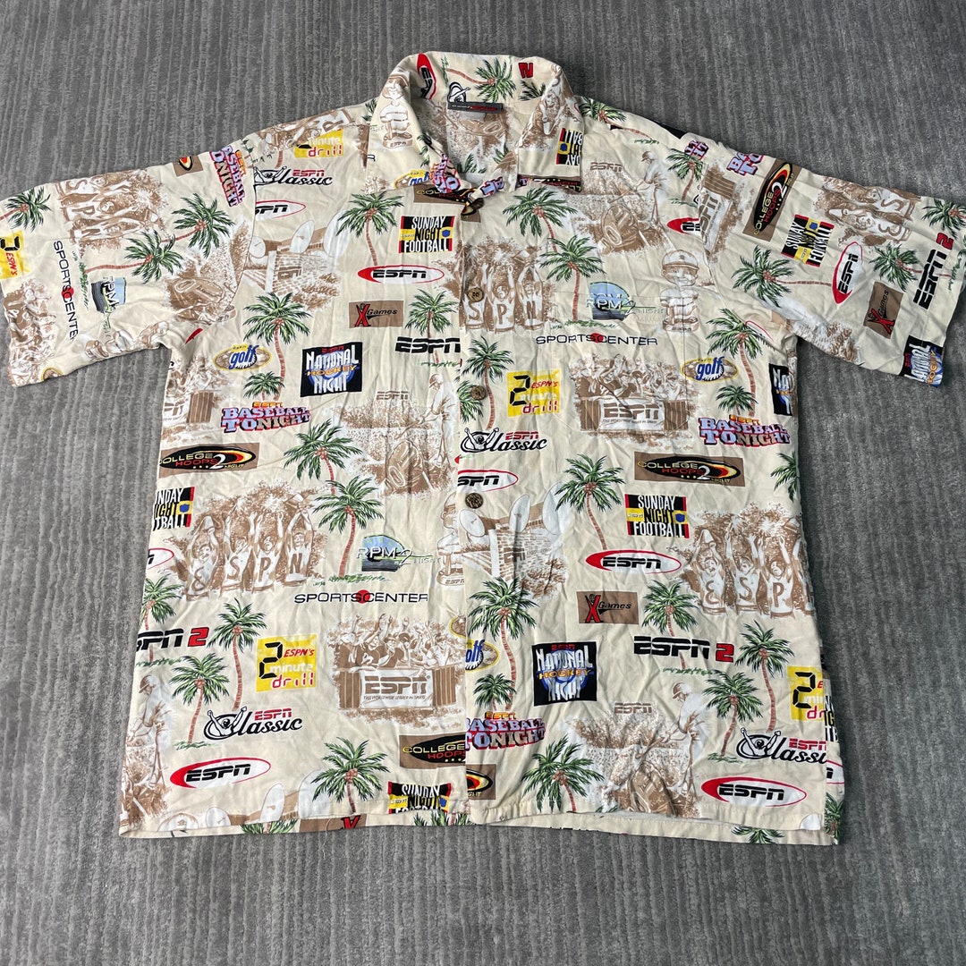 Vintage 2000s ESPN Zone One Pocket Abstract Pattern Sportswear Athletic ...