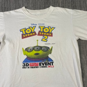 Vintage 90s Disney Toy Story 2 Pixar Movie Promo Event Theatres White ...