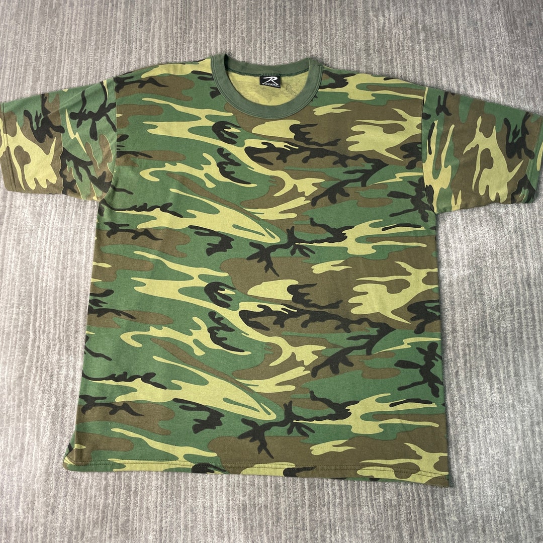 Vintage 2000s Army Military Camouflage All Over Print Design Y2K ...