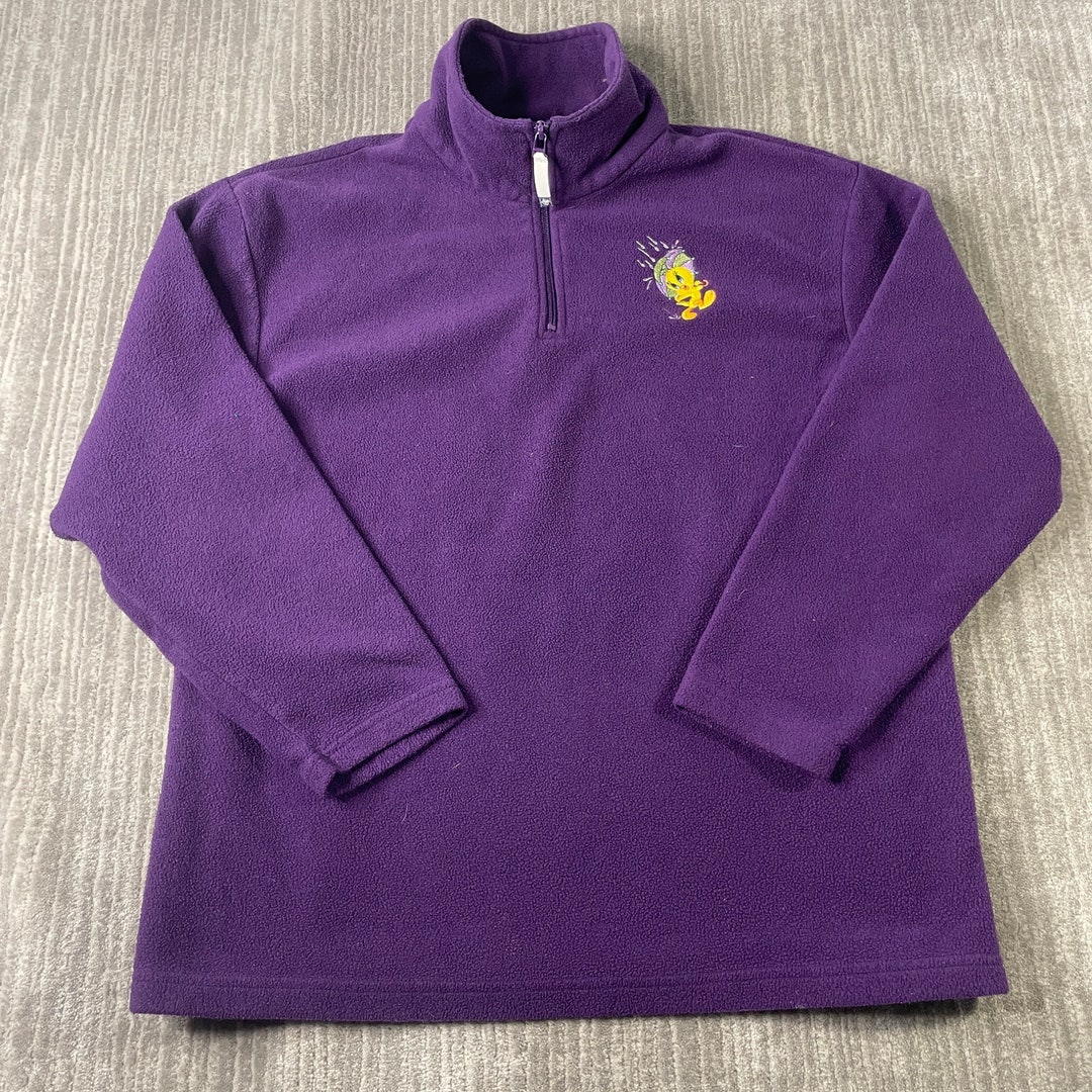 Vintage 2000s Tweety Bird Cute Looney Tunes Cartoon 1/4 Zip up ...