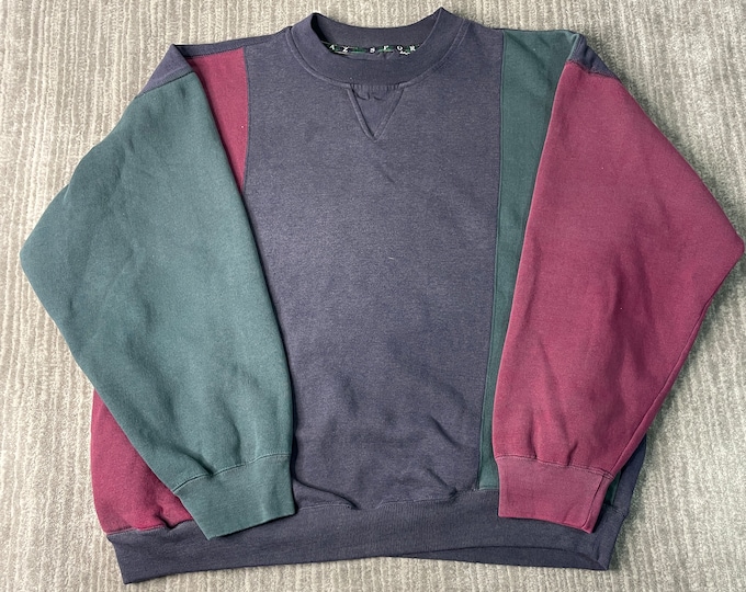Vintage 90s AZ Sport Two Pocket Color Blocking Sportswear Athletic ...