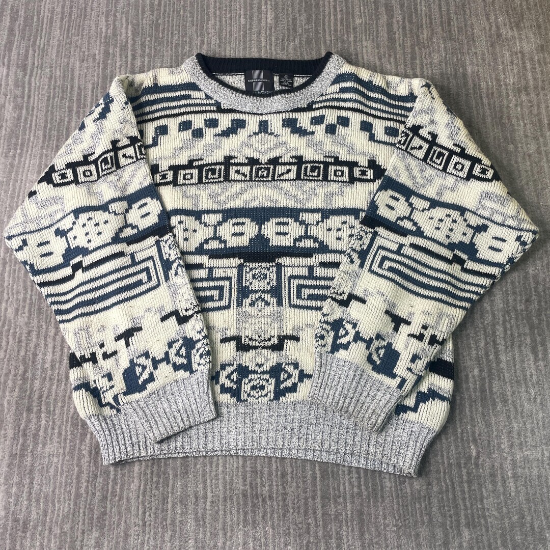 Vintage 2000s Expressions Abstract Pattern Casual Preppy Style Y2K ...