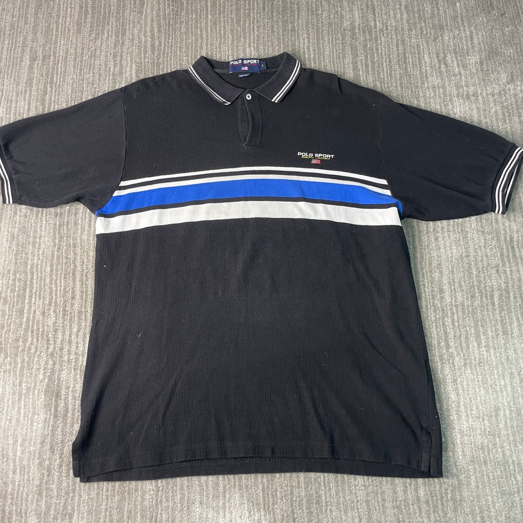 Vintage 2000s Polo Ralph Lauren Polo Sport Striped Pattern Casual ...
