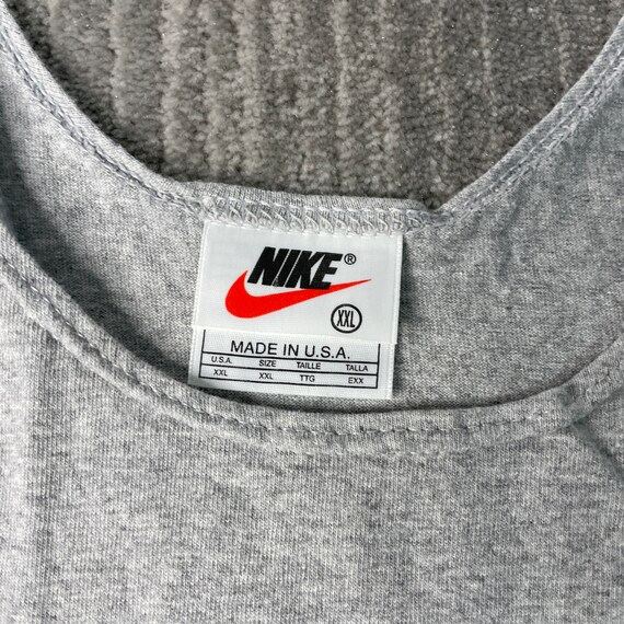 Vintage 90s Nike Swoosh Check Logo Basic Essential St… - Gem