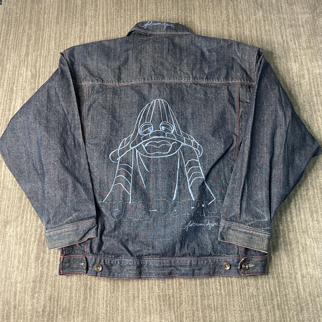 Vintage 2000s Platinum Fubu Cartoon Stitched Embroidered Logo Urban Hip ...