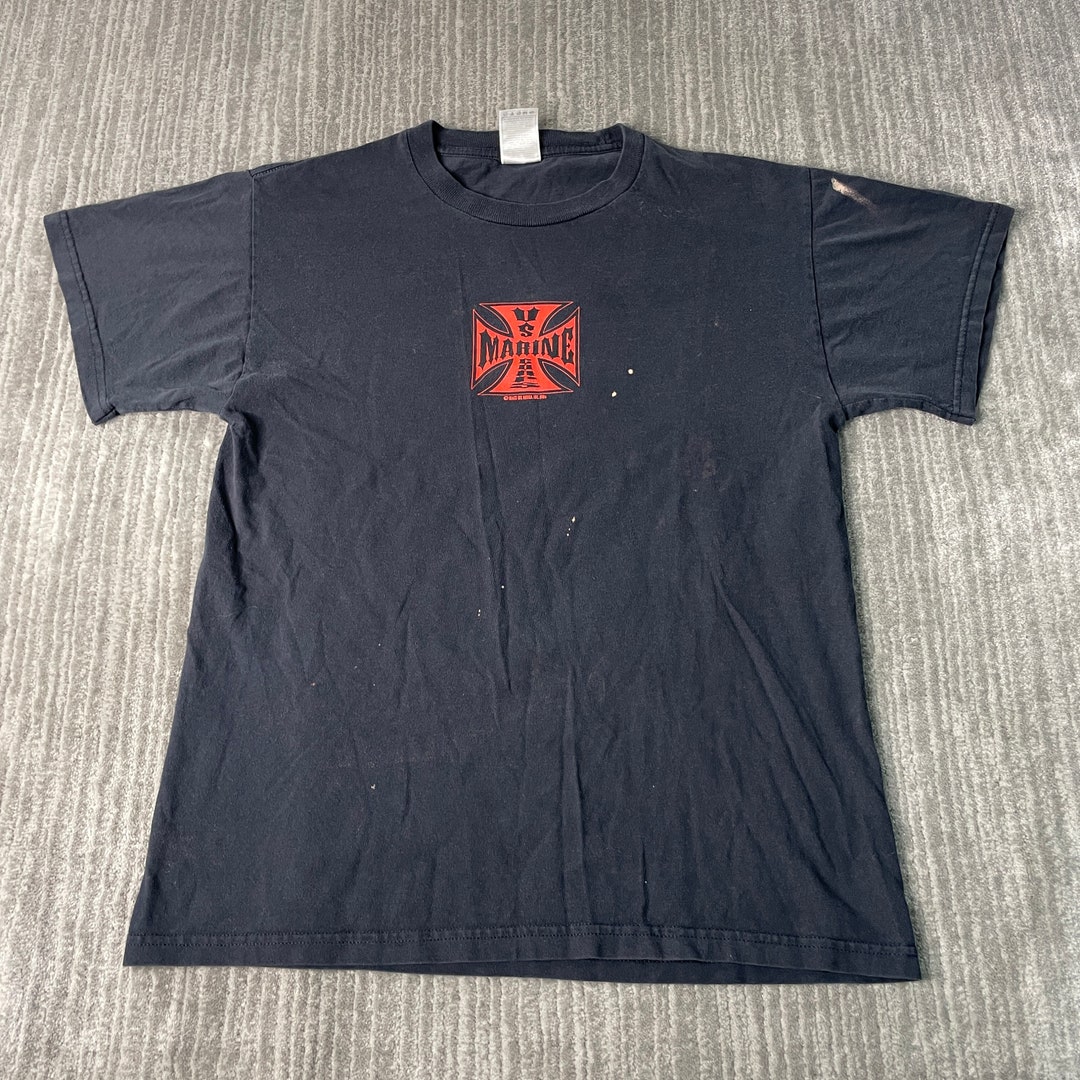 Vintage 2000s US Marine Corps Choppers Style Military Double Sided Y2K ...