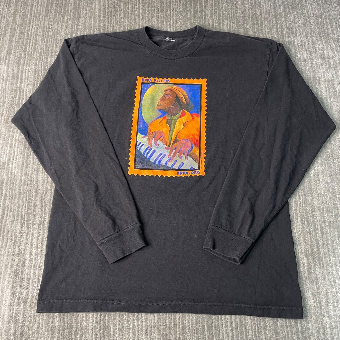 Vintage 2000s KPFA 94.1 FM California Berkeley Radio Station Music Concert Basic Essential Black ...