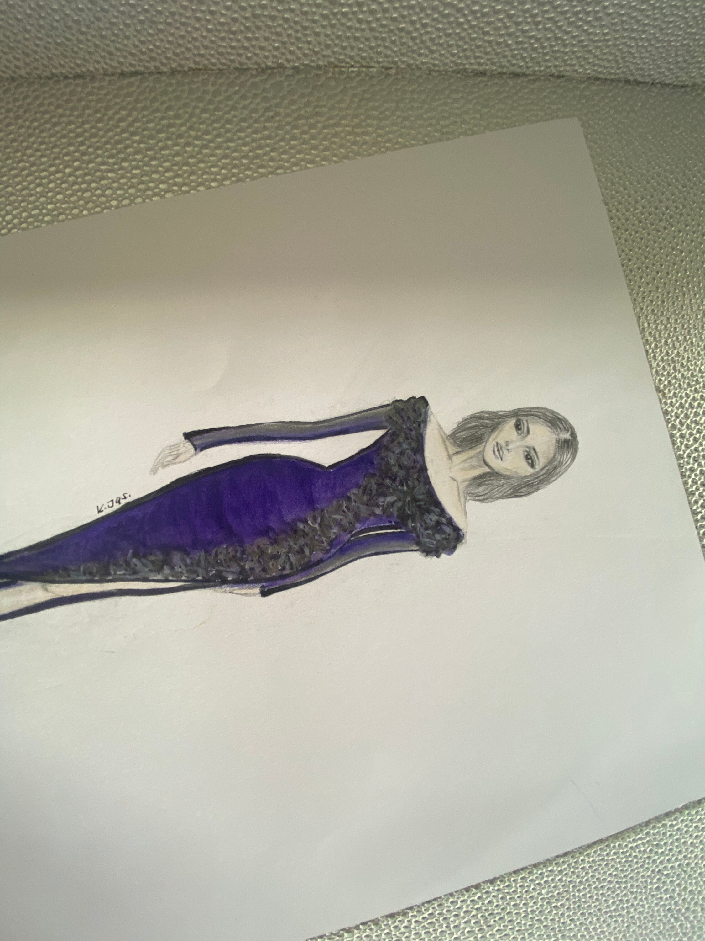 Fashion Design Hand Drawn Model - Etsy