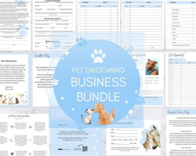 Dog/pet Grooming Business Bundle, Pets Grooming Forms, Pet Grooming ...