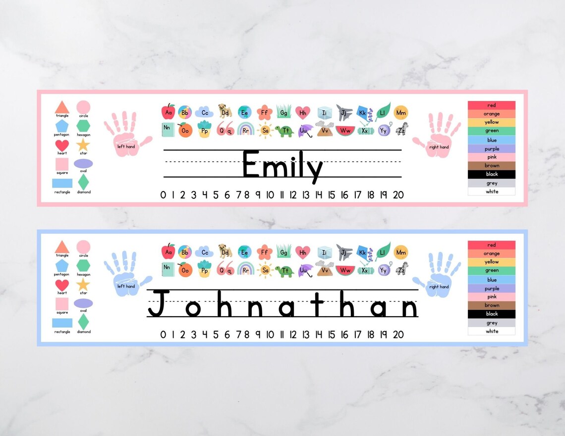 Editable Desk Nameplates Classroom Desk Labels Back to - Etsy