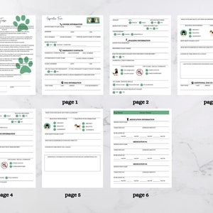 Dog Walking Information Form, Dog Walking Consent and Release Form ...