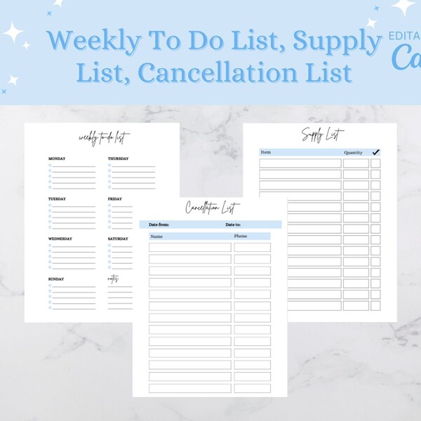 Cancellation List - Etsy