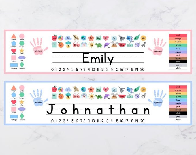 Editable Desk Nameplates, Classroom Desk Labels, Back to School ...