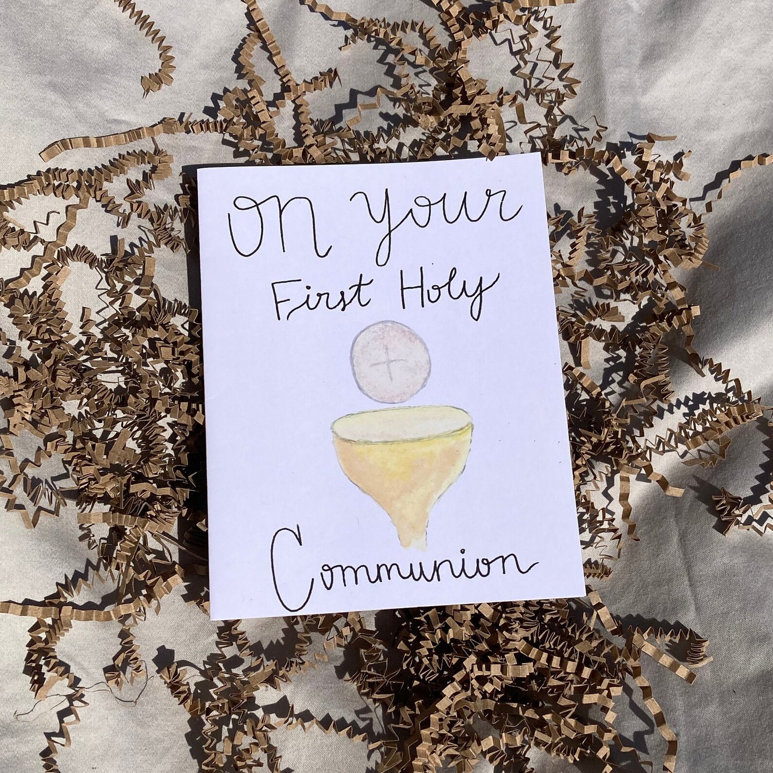 On Your First Holy Communion - Congratulations Card - Etsy