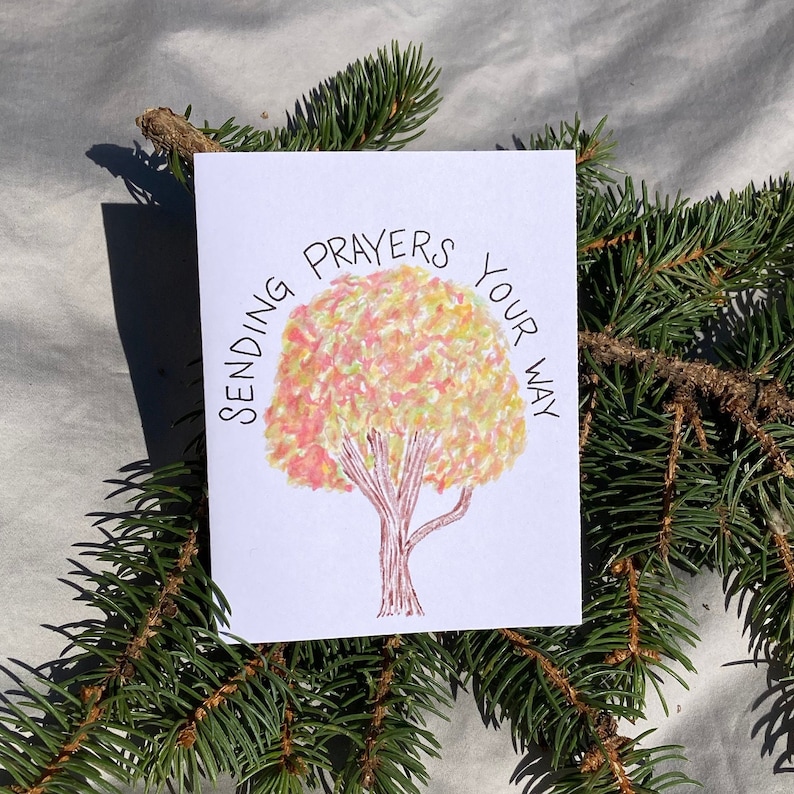 Sending Prayers Your Way - Sympathy Card - Etsy