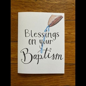 Blessings on Your Baptism Baptism Greeting Card - Etsy