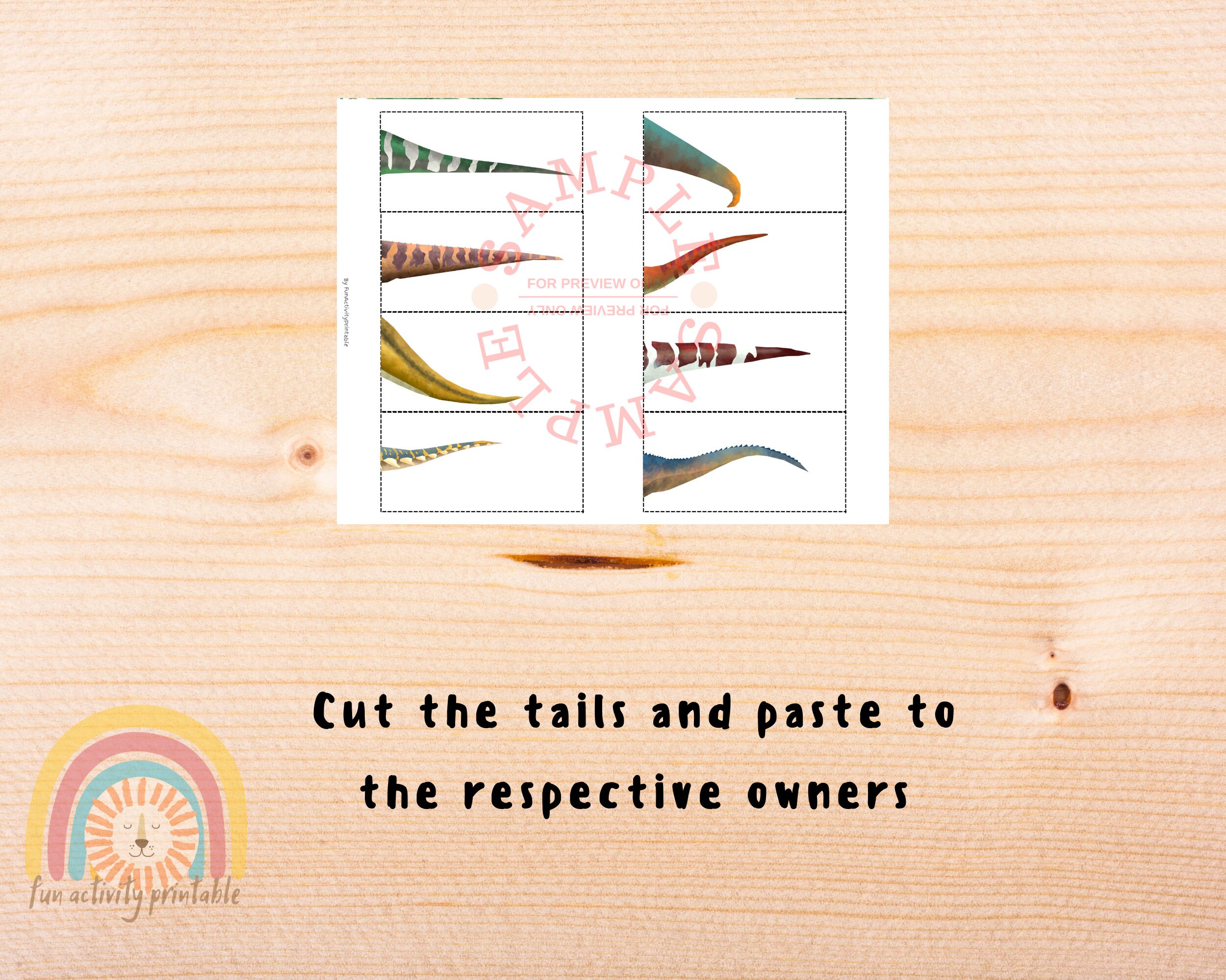 Dinosaur Find the Tail Game Dinosaur Activity Busy Book - Etsy