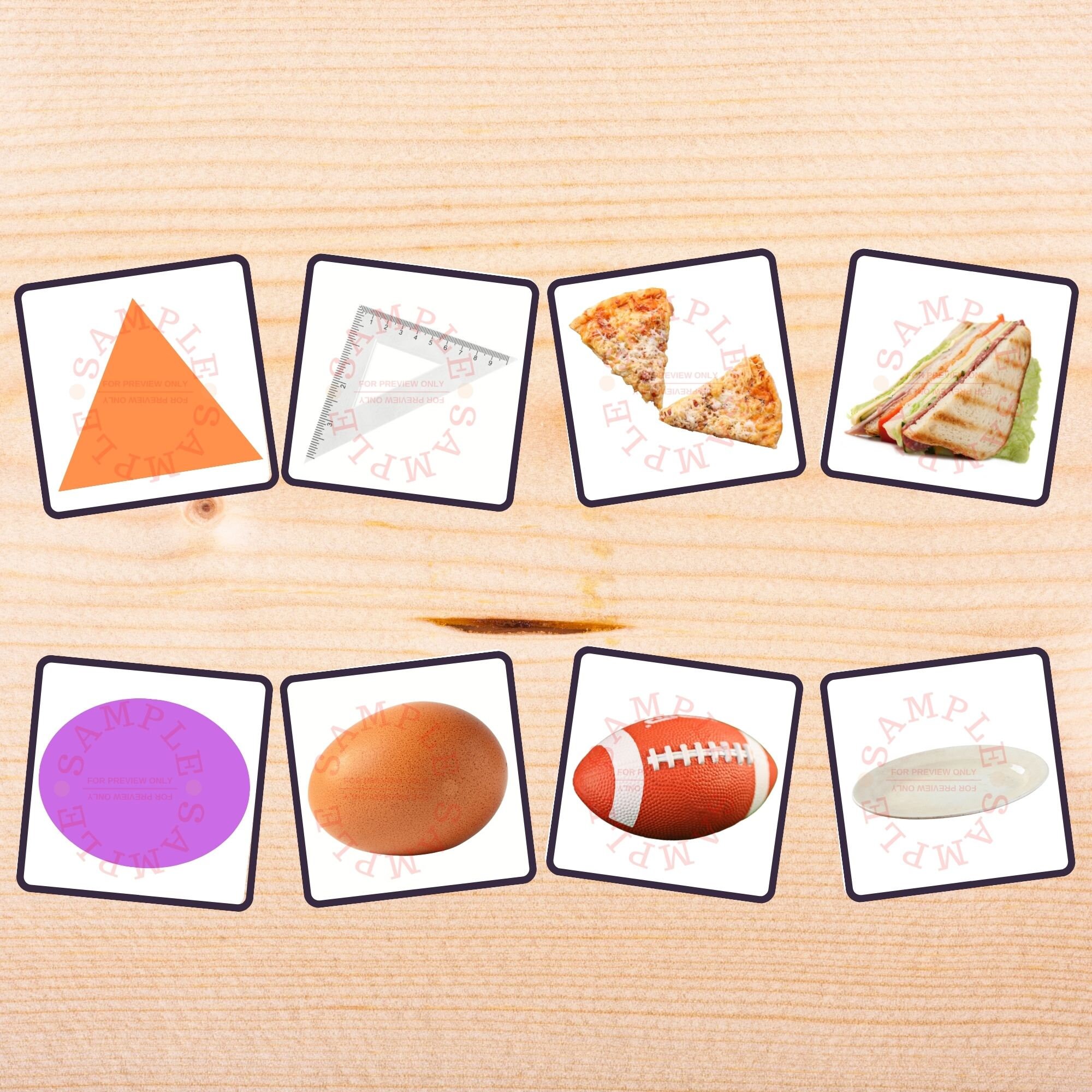 Shapes Sorting Cards Sort by Shapes Learn About Shapes Shapes Activity ...