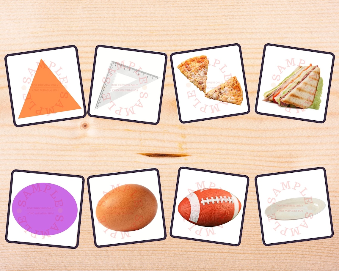 Shapes Sorting Cards Sort by Shapes Learn About Shapes - Etsy