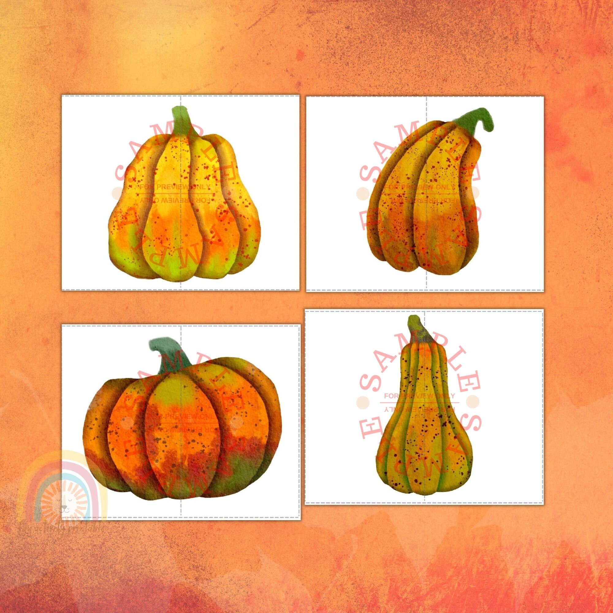 Pumpkin Matching Game Fall Activity for Kids Autumn - Etsy