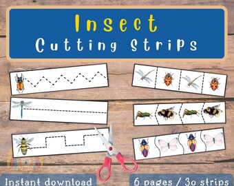 Spring Cutting Strips Printable Cutting Sheets for Kids Preschool ...