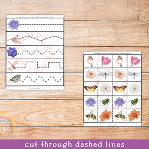 Spring Cutting Strips Printable Cutting Sheets for Kids | Etsy