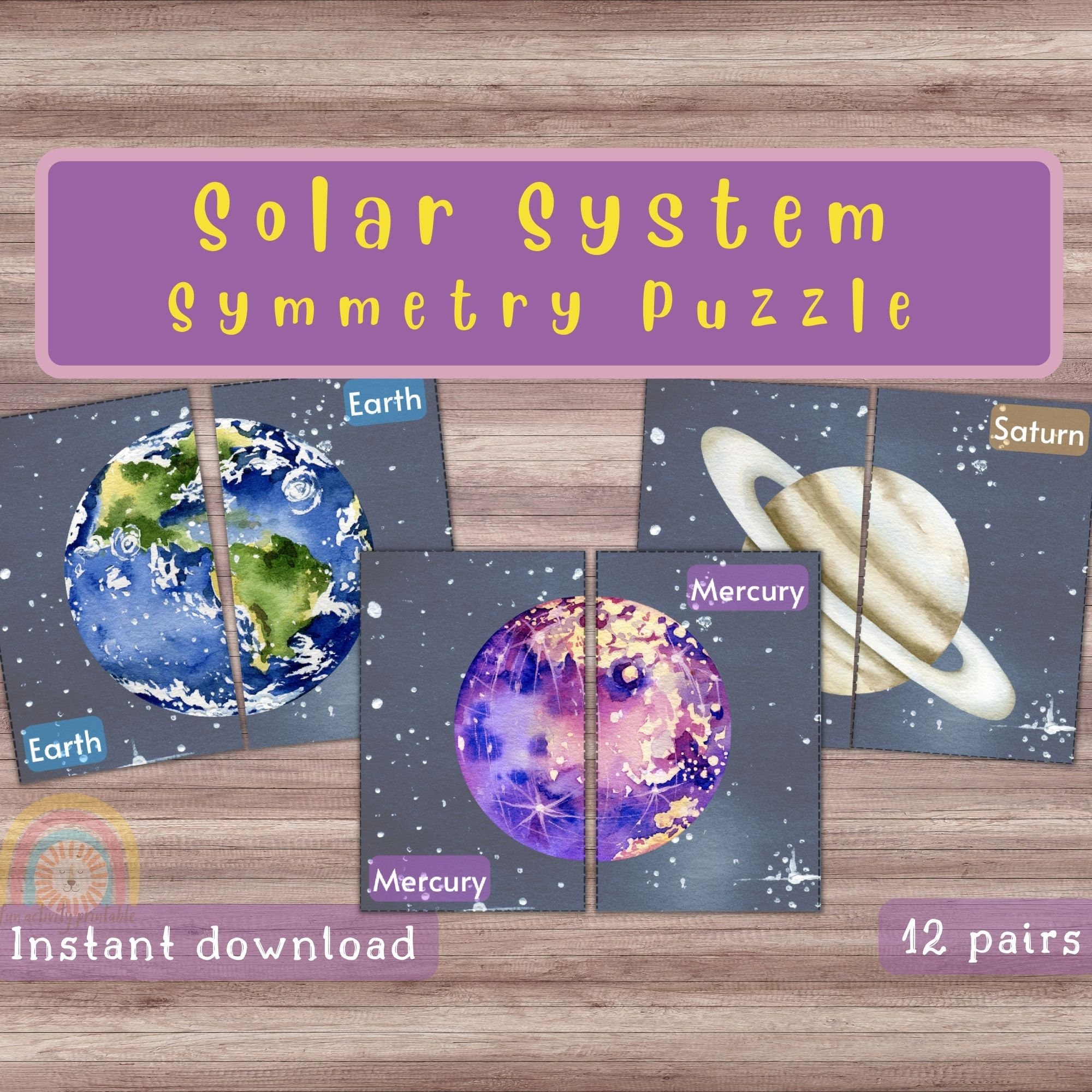 Solar System Jigsaw Printable Puzzles