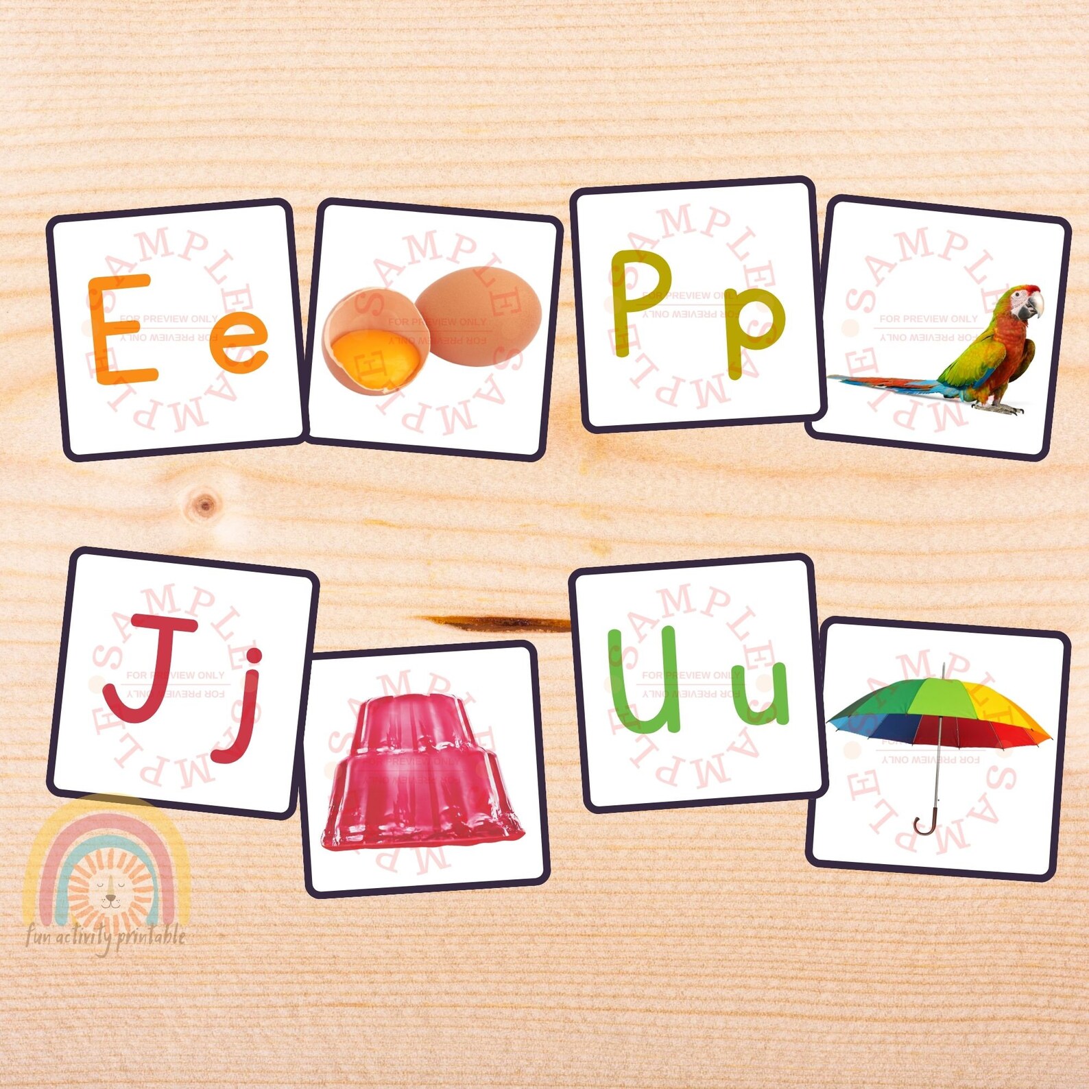 Alphabet Matching Activity With Real Images Beginning Sounds Toddler's ...