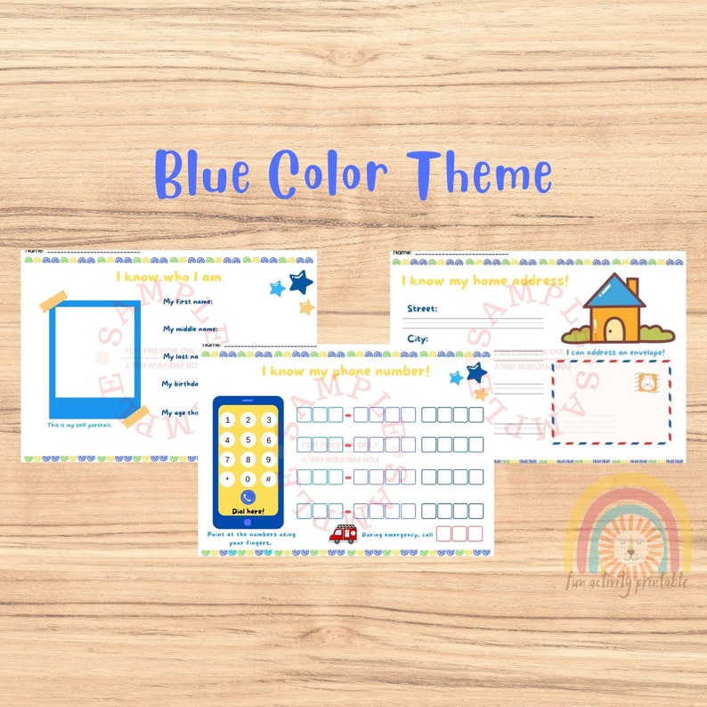 Life Skills Worksheet for Kids About Me Home Address Writing Practice ...