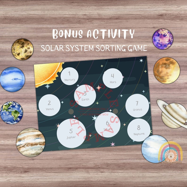 Planet Guessing Game Solar System Printable Activity Learn About Planet ...