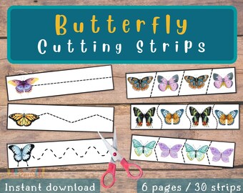 Spring Cutting Strips Printable Cutting Sheets for Kids Preschool ...