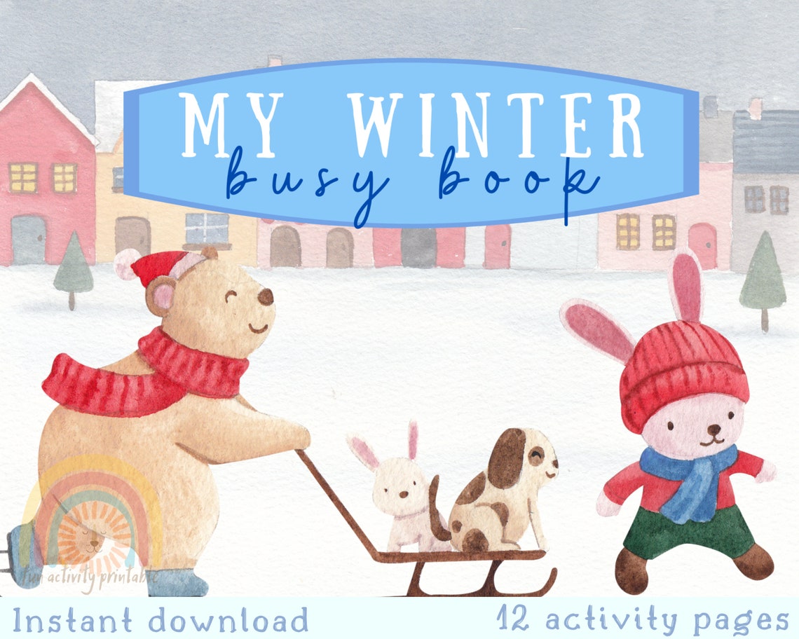 My Winter Busy Book Printable Winter Busy Book for Kids and | Etsy