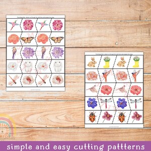 Spring Cutting Strips Printable Cutting Sheets for Kids | Etsy