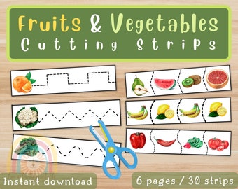 Unicorn Cutting Practice Cutting Strips for Fine Motor - Etsy