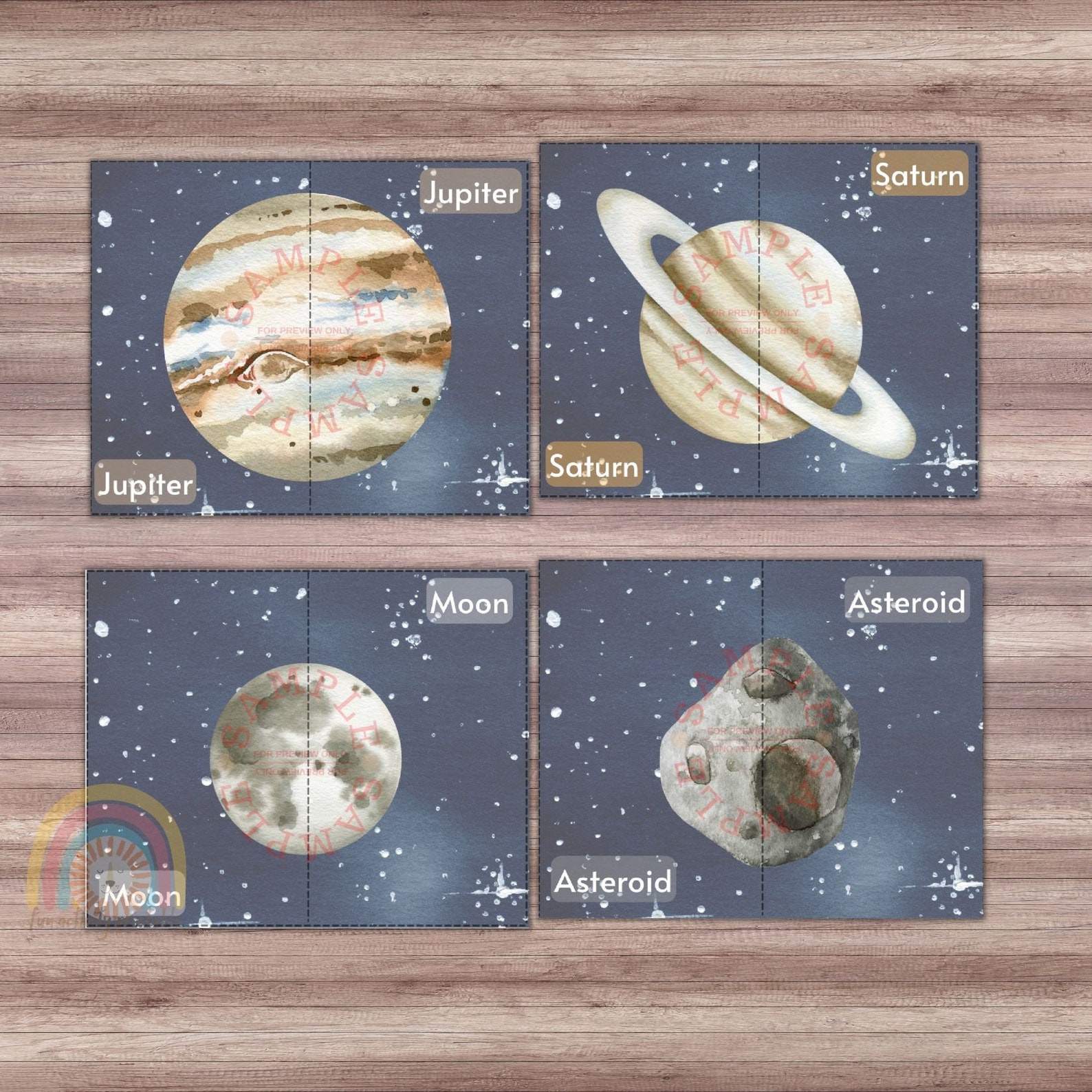 Solar System Symmetry Puzzle Planets Activity for Kids Learn About ...