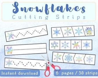 Spring Cutting Strips Printable Cutting Sheets for Kids Preschool ...