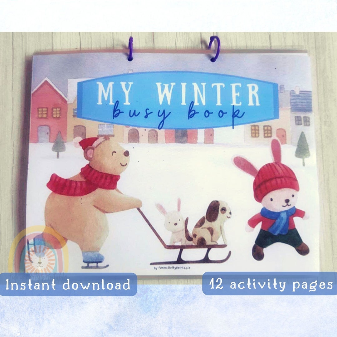 My Winter Busy Book Printable Winter Busy Book for Kids and Toddlers ...
