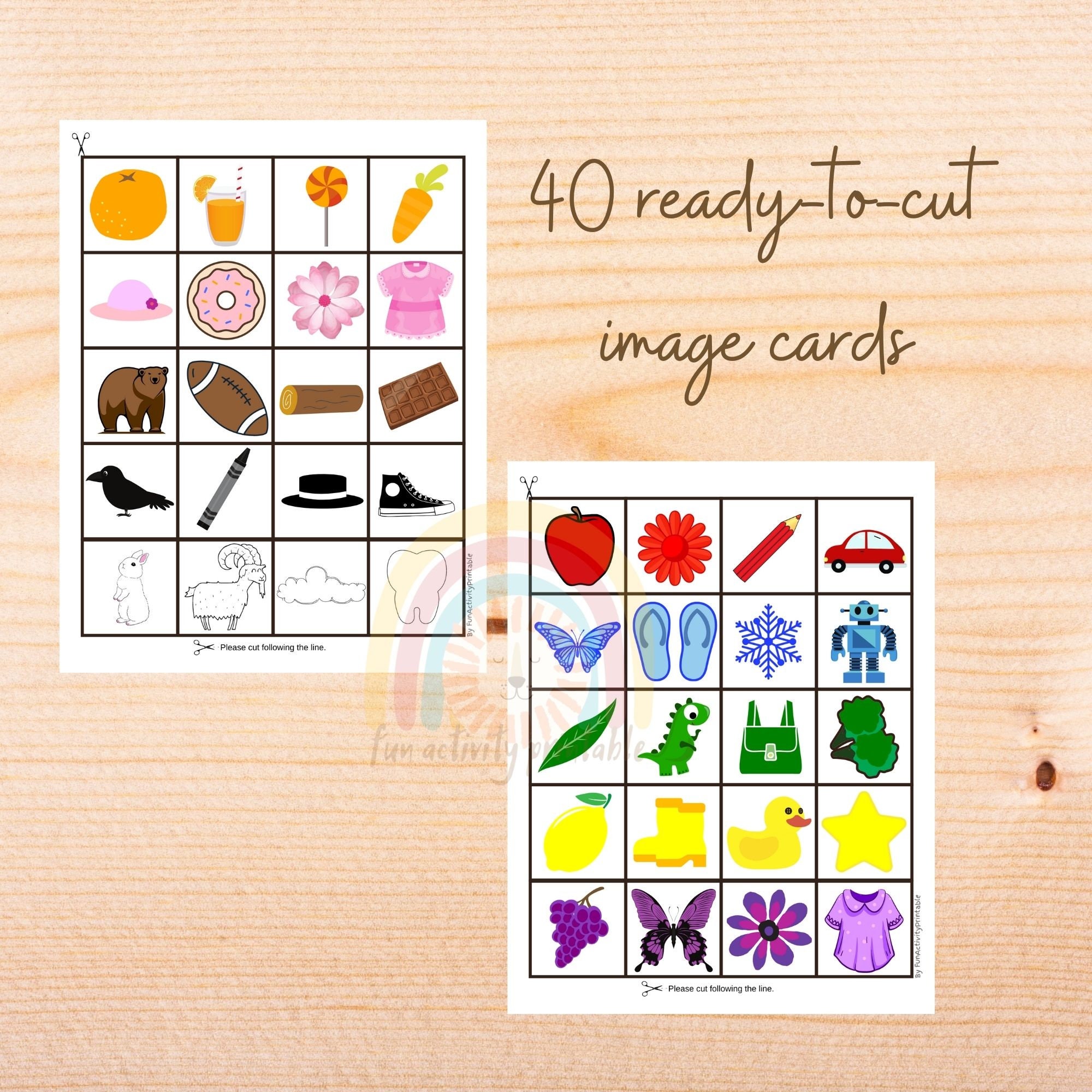 Color Sorting Printable Activity Learn About Colors - Etsy