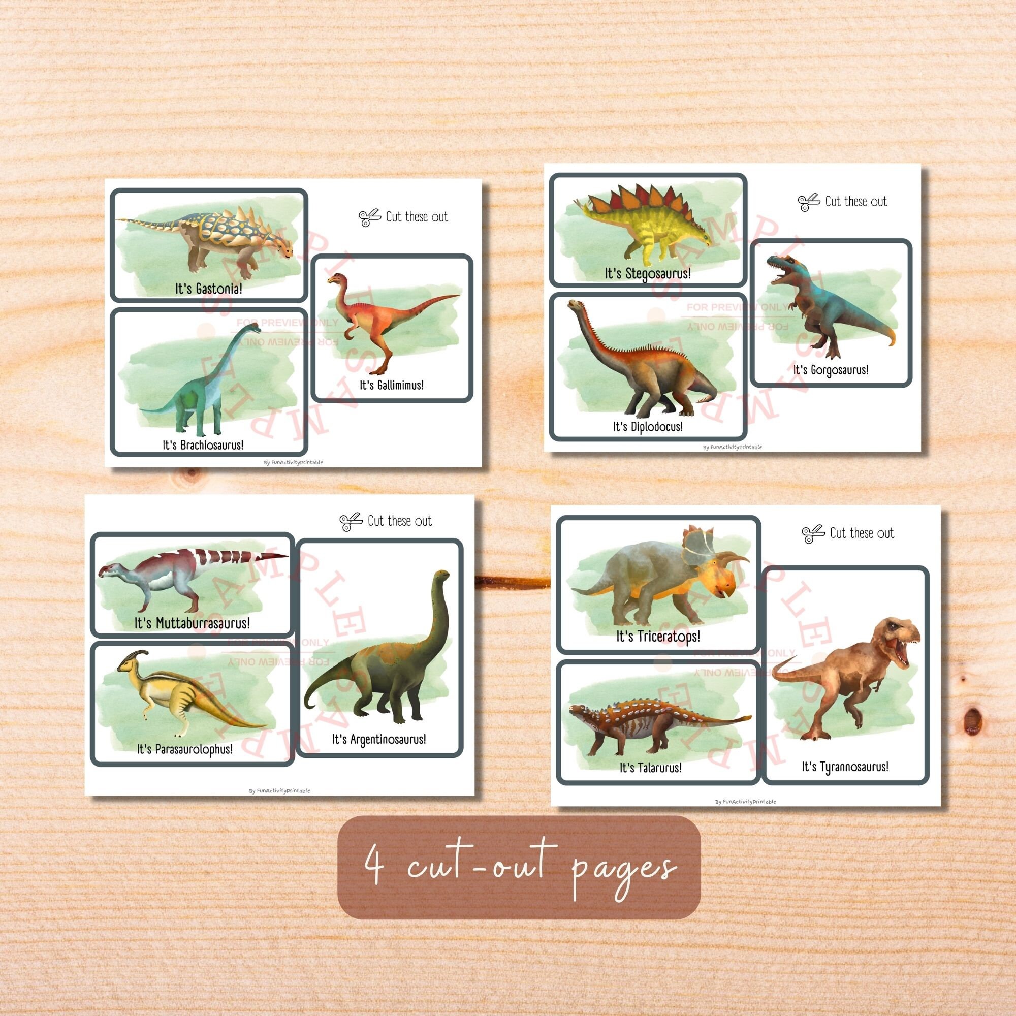 Dinosaur Guessing Game Dinosaur Activity Printable Dinosaur Game for ...