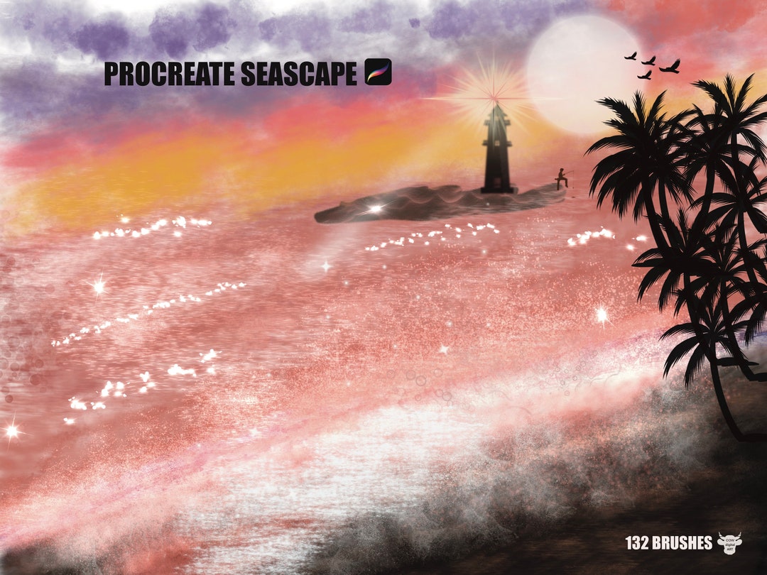 Seascape Procreate Brush Set Ocean Brush Beach Brushes - Etsy