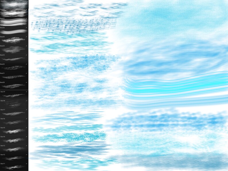 Seascape Procreate Brush Set Ocean Brush Procreate Brushes - Etsy