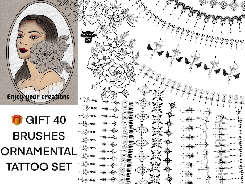 240 Tattoo Procreate Brushes Procreate Ink Tattoo Brushes - Etsy