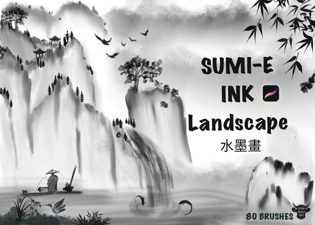 Procreate Sumie Ink Brush Brush Ink Procreate - Etsy